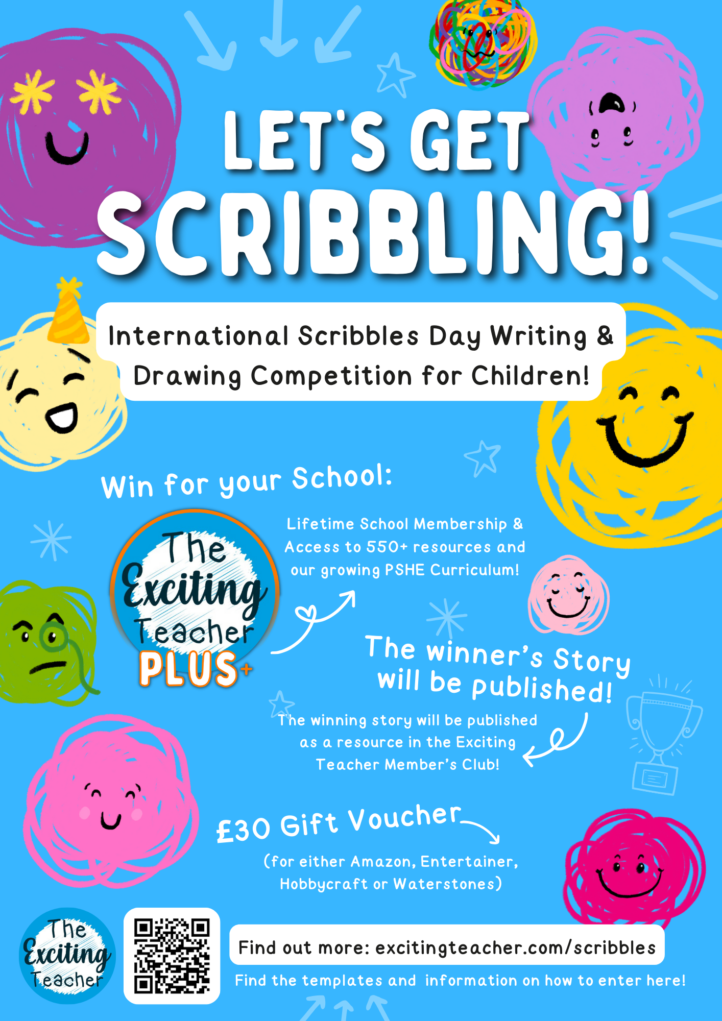 International Scribbles Day Competition 2024 - Exciting Teacher